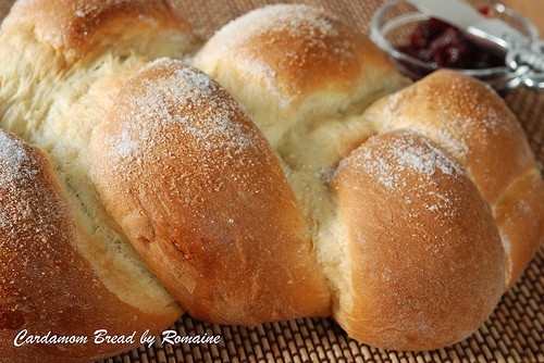 Braided Cardamom Bread (Bread Machine Dough)