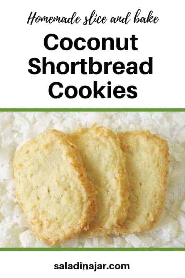 Slice-and-Bake Coconut Shortbread Cookies (No Eggs!)