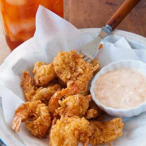 Cracker-Crusted Crispy Fried Shrimp