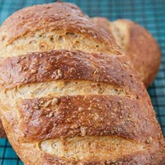 Cracked Wheat Berry Bread (Rustic & Bread Machine-Friendly)
