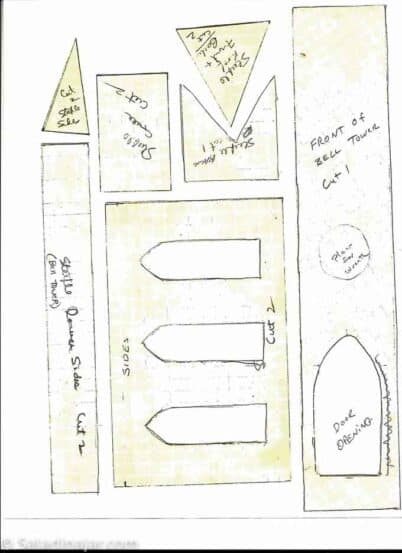 Gingerbread Church House Patterns - Salad in a Jar
