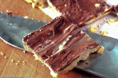 Easy Chocolate-Topped Shortbread Toffee Bars