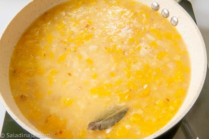 Cheesy Rice Pilaf with Peppers and Peas