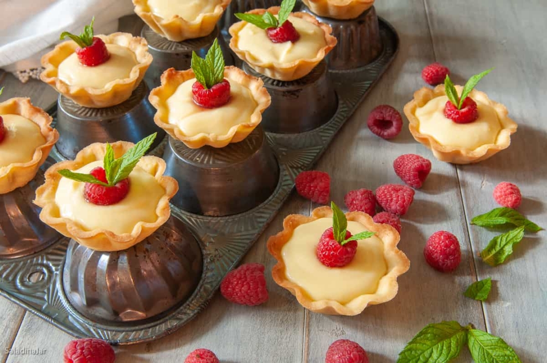 Easy Mini Lemon Tarts with a Shortbread Crust