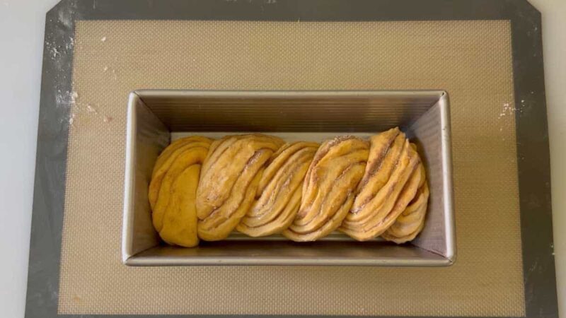 Bread Machine Pumpkin Brioche Cinnamon Twist Loaf