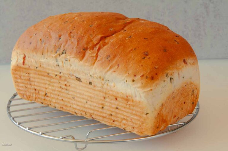 Spinach Parmesan Bread (Bread Machine + Oven-Baked)