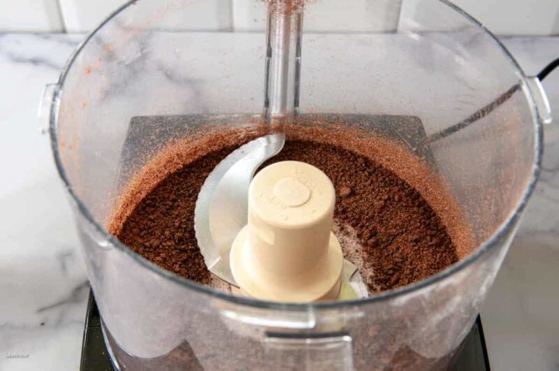 Food Processor Glazed Fudge Cake