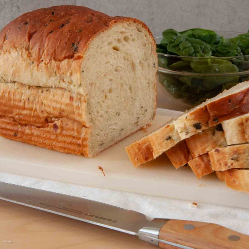 Savory Spinach Parmesan Bread (Bread Machine Dough)