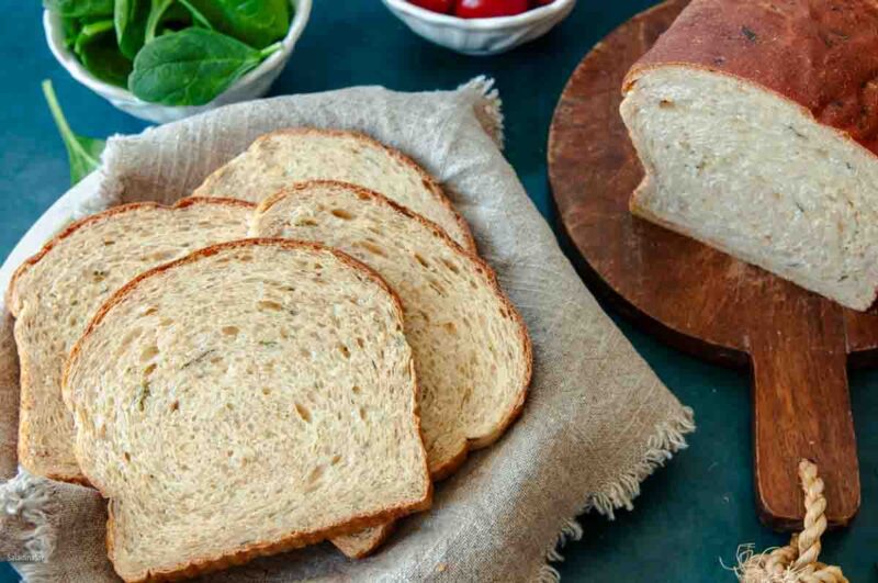 Savory Spinach Parmesan Bread (Bread Machine Dough)