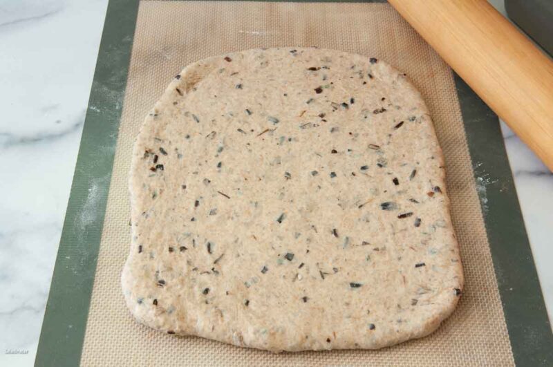 Hearty Wild Rice Bread (Bread Machine Dough + Oven Baked)